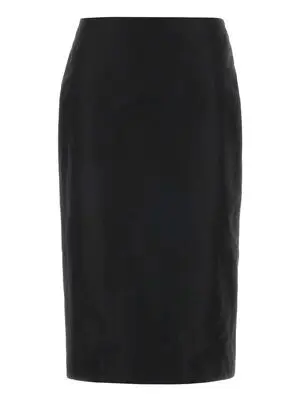 JIL SANDER Faille Skirt - Black