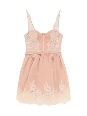 Zimmermann Valiant Lace Trim Mini Dress - Multicolor