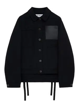 Loewe Workwear Wool And Cashmere Jacket - Black