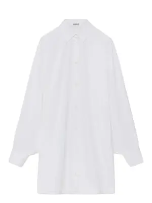 Loewe Cotton Shirt Dress - White