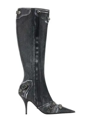 Balenciaga Printed Nappa Leather Cagole Boots - Multicolor