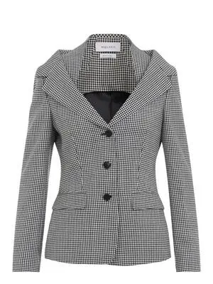 Alexander McQueen Gingham Check Jacket - Black