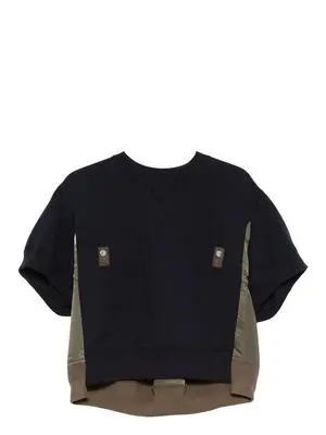 Sacai Cotton Blend Sweater - Multicolor