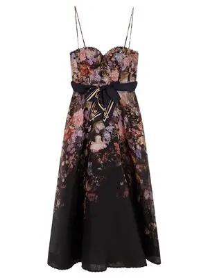 Zimmermann Valiant Corset Picnic Dress - Multicolor