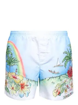 Casablanca CASABLANCA Printed Technical Fabric Aloha Swim Shorts Multicolor