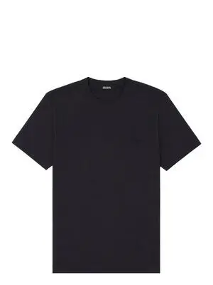 Zegna T-shirt Con Logo - Black