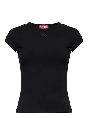 DIESEL® Organic Cotton Stretch Jersey Logo T-shirt - Multicolor