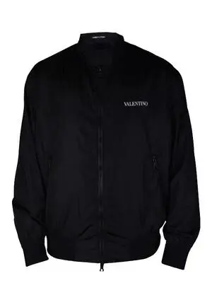 Valentino Garavani Nylon Bomber Jacket - Black