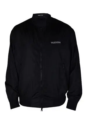 Valentino Garavani Nylon Bomber Jacket - Black