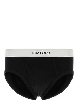 TOM FORD Stretch Cotton Brief - Black