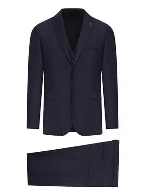 Tagliatore Bruce Tailored Wool Suit - Blue