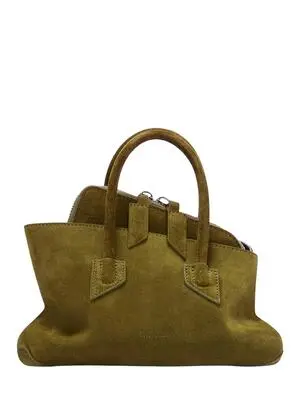 Attico La Passeggiata Mini Suede Handbag - Yellow