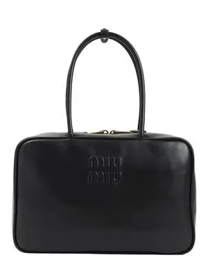 Miu Miu Beau Calf Leather Shoulder Bag - Black