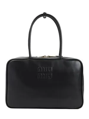 Miu Miu Beau Calf Leather Shoulder Bag - Black