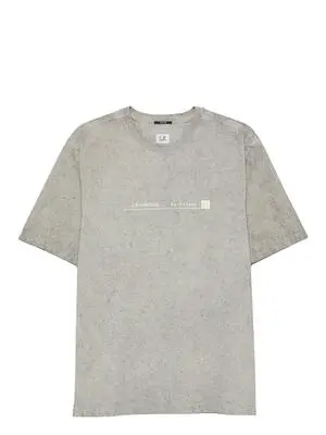 C.P. COMPANY Mercerized Jersey Logo-print T-shirt - Gray