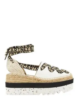 Stella McCartney Espadrille Gaia With Platform - Cream