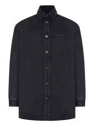 Loewe Denim Anagram Overshirt - Black