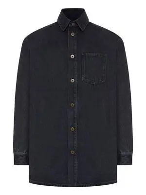 Loewe Denim Anagram Overshirt - Black