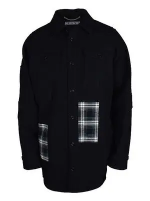 OFF-WHITE OFF-WHITE Wool Patchwork Coat