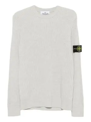 Stone Island STONE ISLAND Crewneck Sweater With Ribbed Trims Multicolor