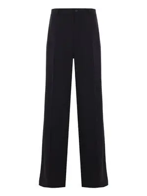 Balenciaga Wool Blend Tailored Pants - Black