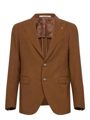 Tagliatore Clay Virgin Wool Vesuvio Single-breasted Blazer - Multicolor