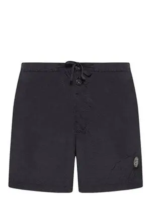 Stone Island STONE ISLAND Compass Logo Swimsuit Black