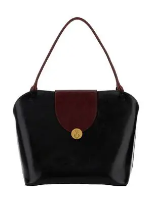 Versace Leather Shopping Bag - Black