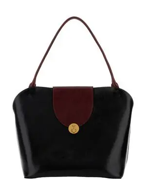 Versace Leather Shopping Bag - Black