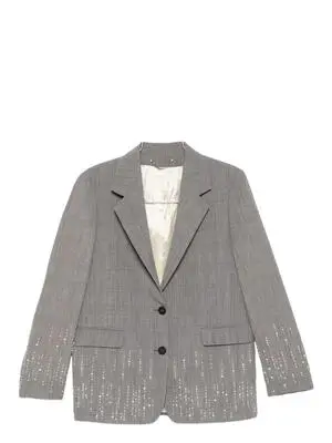 GOLDEN GOOSE Wool Single-breasted Jacket - Multicolor