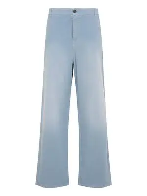 Miu Miu Cotton Trousers - Blue
