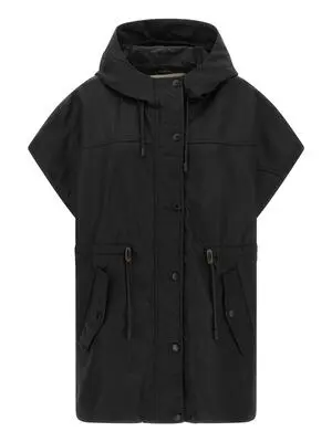 Max Mara Hybrid Quilted Technical Fabric Vest - Black