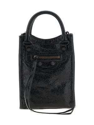 Balenciaga Le City Tote' Phone Holder - Black