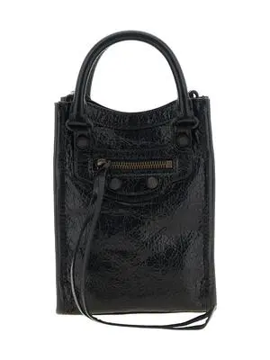 Balenciaga Le City Tote Phone Holder - Black