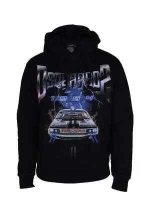 Dsquared2 Graphic Print Hoodie - Black