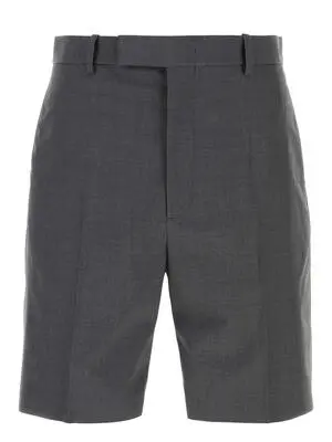 JIL SANDER Wool Bermuda Shorts - Gray