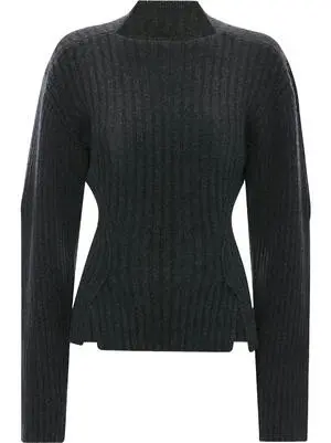Victoria Beckham Ribbed Jumper - Gray