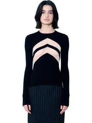 JEAN PAUL GAULTIER Ribbed Sweater - Black