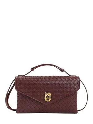Bottega Veneta Knot Lock Shoulder Bag - Red