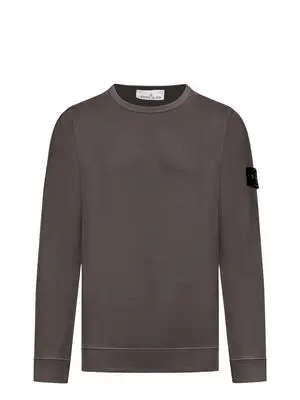 Stone Island Crewneck Sweatshirt With Compass Logo - Multicolor