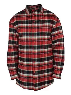 Balenciaga Checked Shirt - Red