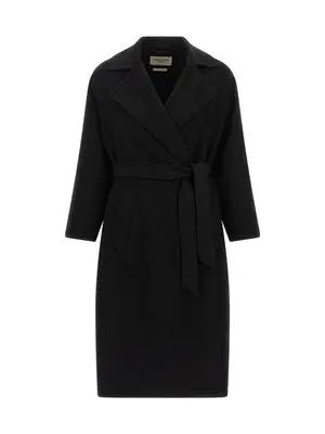 Max Mara Operoso' Dressing Gown Coat - Black