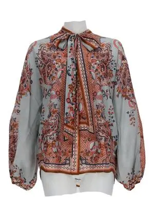 Zimmermann Silk Blusa Aster - Multicolor