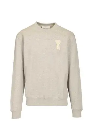 AMI Paris De Coeur Sweatshirt - Gray