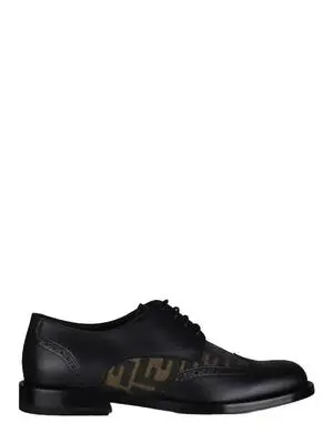 Fendi Leather Derbies - Black