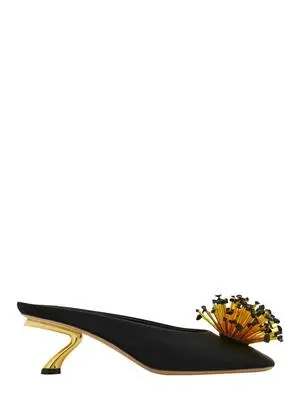 FERRAGAMO Satin Mules - Multicolor