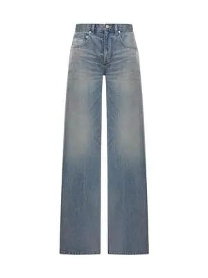 Balenciaga Balenciaga Organic Cotton Denim Trousers Multicolor