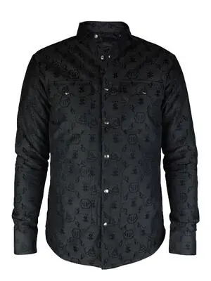 Philipp Plein Ls Monogram Shirt - Black