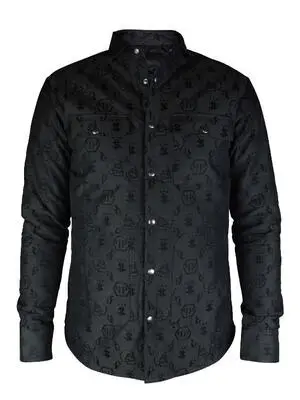 Philipp Plein Ls Monogram Shirt - Black
