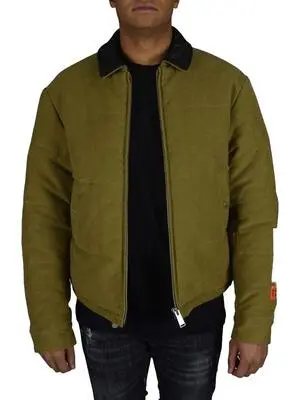 Heron Preston Moleskin Down Jacket - Yellow